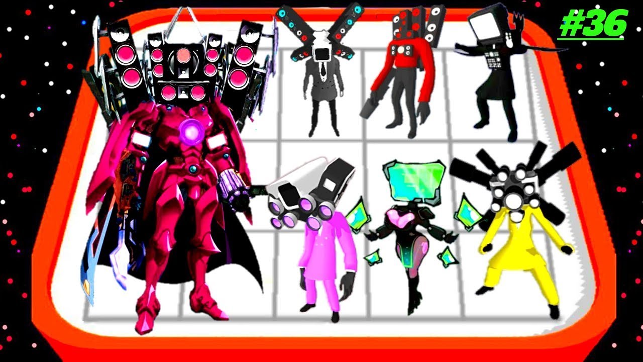 MERGE TITAN MULTIVERSE BATTLE VS SKIBIDI TOILET MONSTER BOSSES VS ...