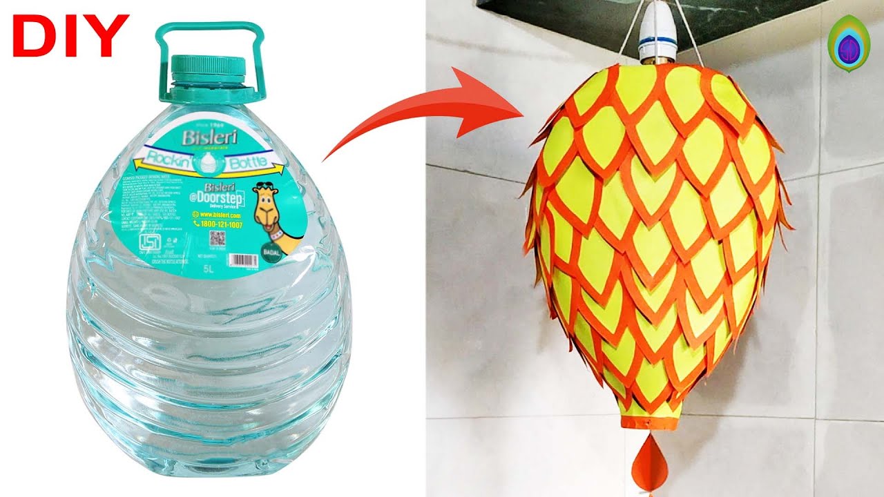 DIY Beautiful Diwali Kandil With Waste Bottle | Easy Akash Kandil ...