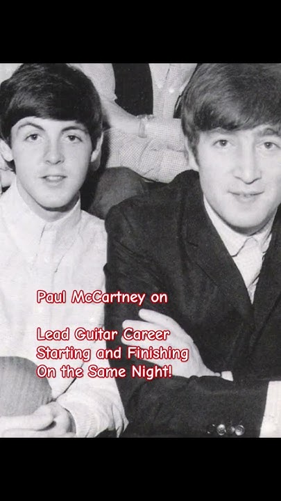 Paul McCartney on his Short-Lived Lead Guitar Career #thebeatles #banjo #johnlennon #shorts # ...