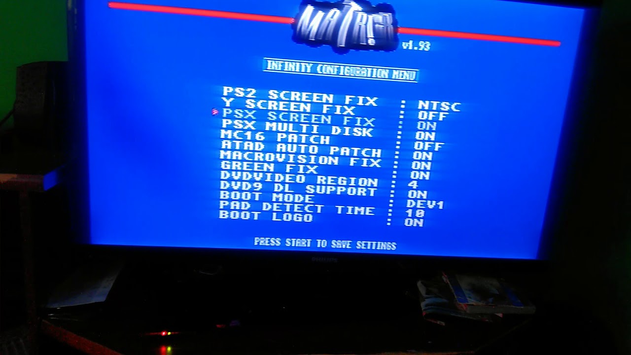 Como configurar chip matrix infinity 1.93 (PS2) - YouTube