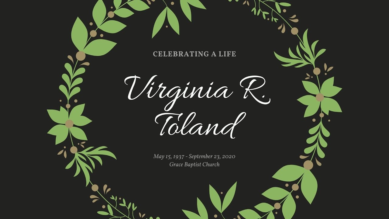 Virginia Richardson Toland Memorial Service - YouTube