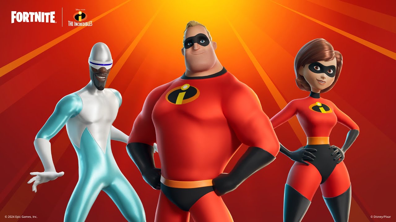 New Pixar X Fortnite Incredible Skins Gameplay skin Mrs. Incredible ...