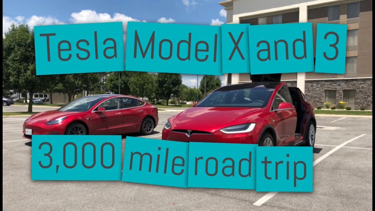 Tesla Model 3 and Model X Road trip through America! Part 1: Diaper ...