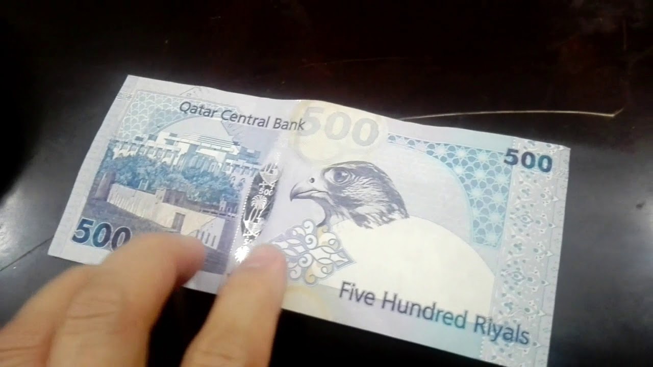 QATAR CURRENCY 1,5,10,50,100,500 QATARI RIYALS... - YouTube