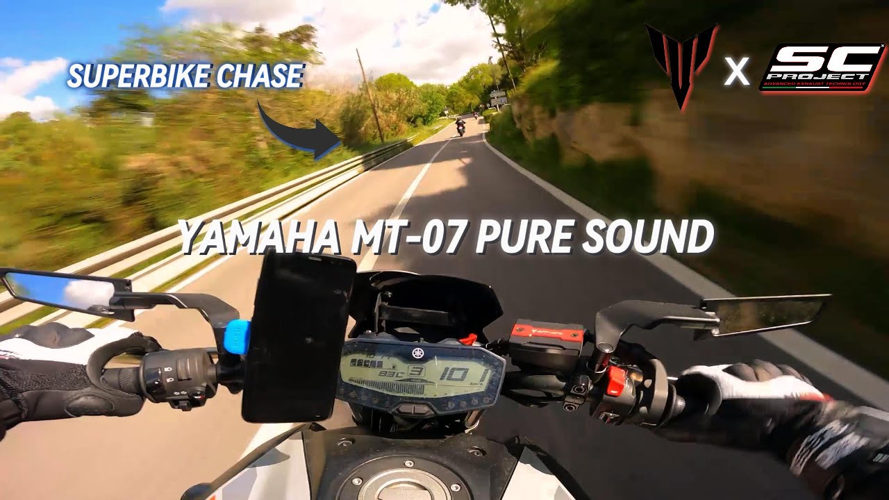 TWO MT'S TRYING TO CHASE AN R6... - YAMAHA MT07 PURE SOUND - POV RIDE ...