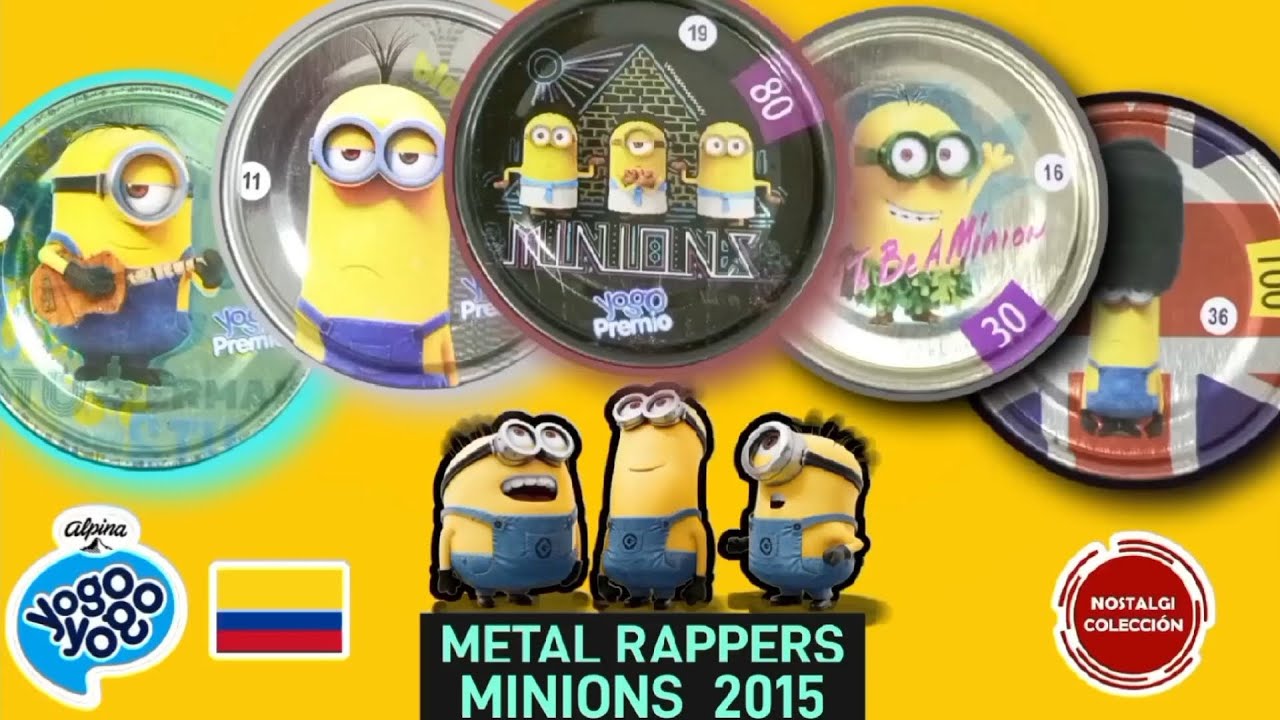 COLECCIÓN COMPLETA METAL RAPPERS MINIONS LA PELÍCULA 2015 COLOMBIA ...