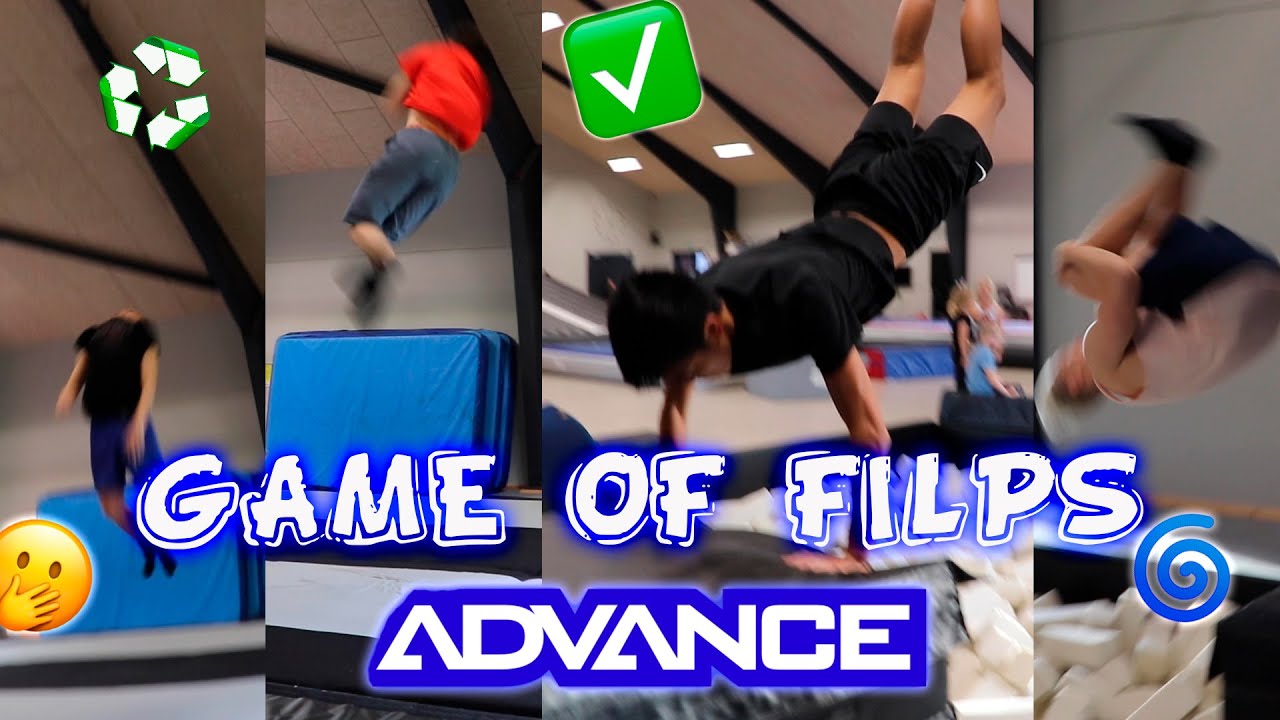 GAME OF FLIP ADVANCED -TRIPPLE FRONT TIL BACK - YouTube