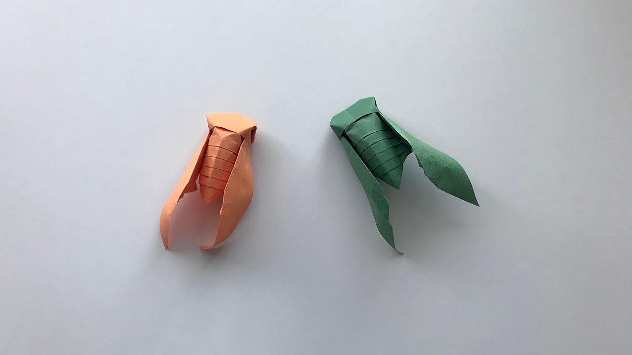 How to make an Origami Cicada - INTERMEDIATE (Designed by Riccardo ...