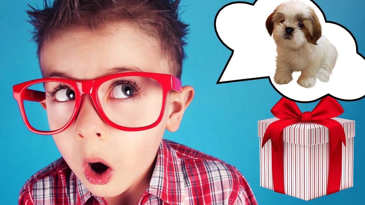 Puppy Surprise Kids Reaction. Cute video. - YouTube