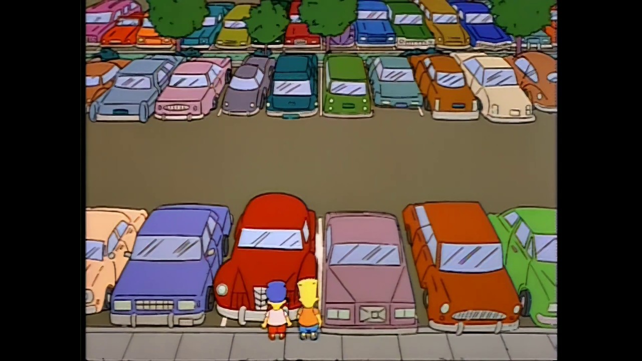 Simpsons - Each Parking Space Is 1 Foot Narrower (from "The Last ...