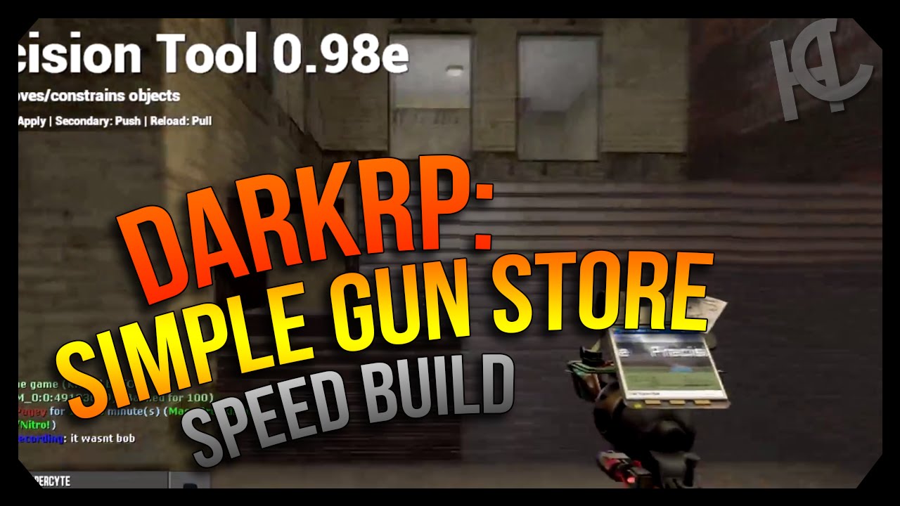 Garry's Mod DarkRP | Gun store speed build (60 FPS!) - YouTube