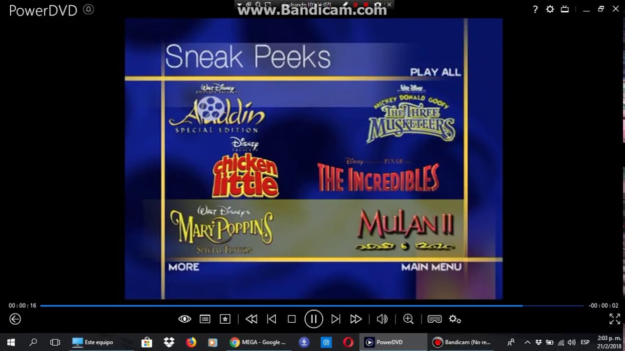 Menu From Brother Bear 2004 DVD - YouTube