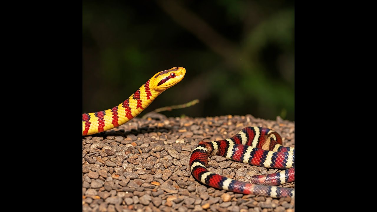 Fer-de-Lance vs. Coral Snakes: Ambush Predator vs. Hidden Danger - YouTube