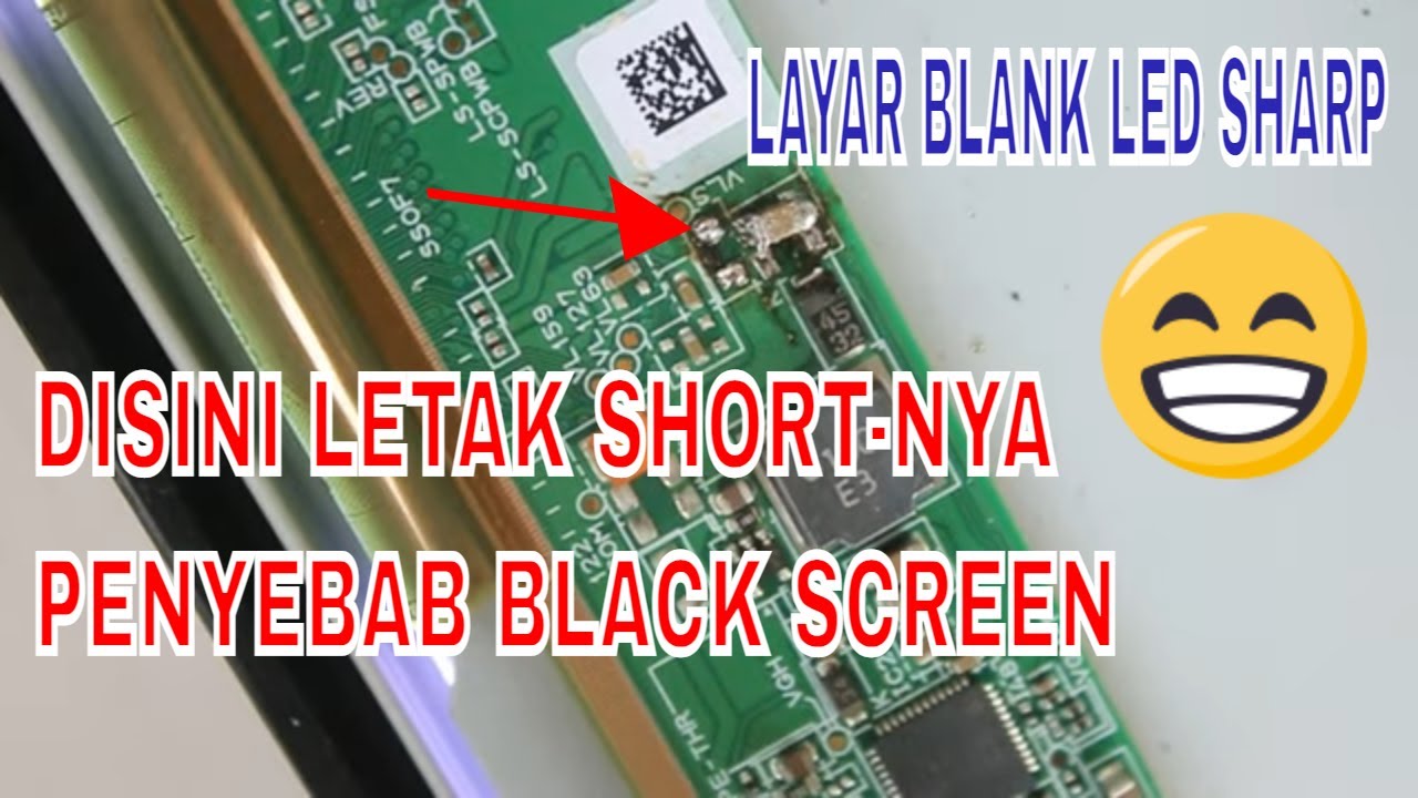 SHARP AQUOS 32" LAYAR BLANK black screen BACKLIGHT MENYALA PART - YouTube