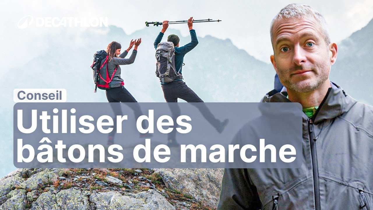 TUTO - Utiliser ses bâtons de marche en randonnée 🥾 | Decathlon - YouTube