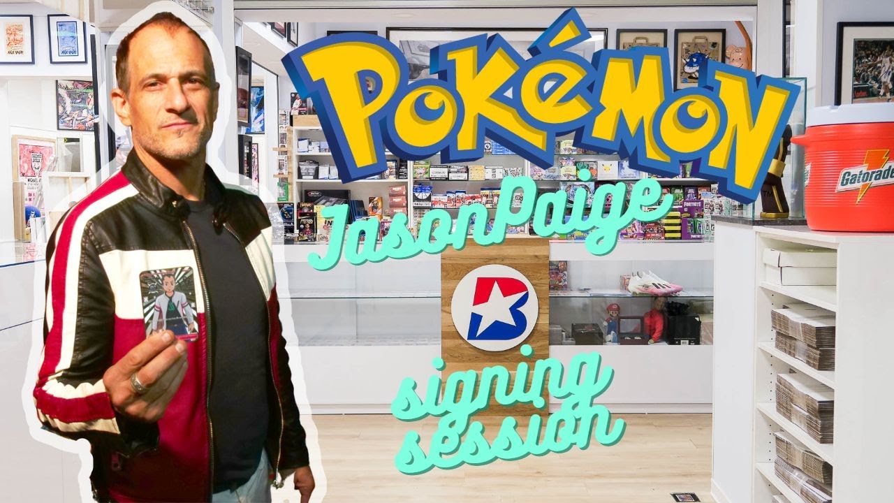 Pokemon Jason Paige Signing Session at BBrotherstore Langenfeld - YouTube