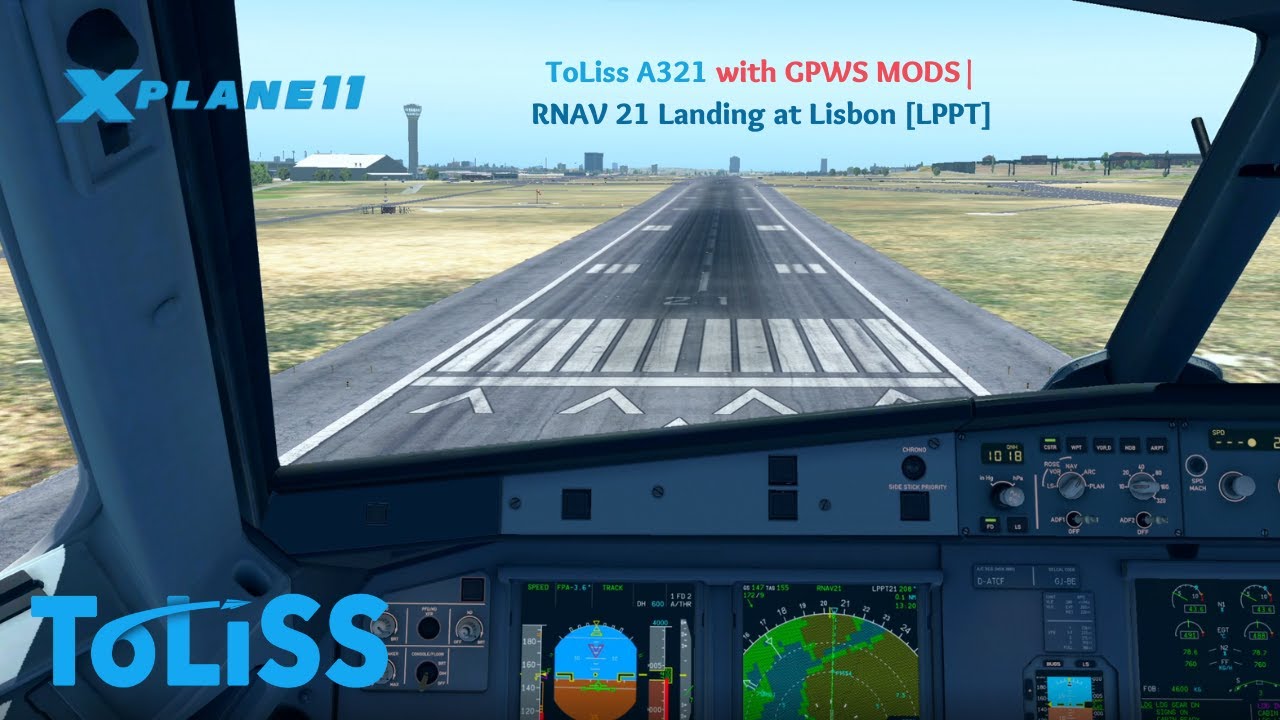 ToLiss A321 Smooth Landing at Lisbon | XPlane 11 | BSS SOUNDPACK! - YouTube