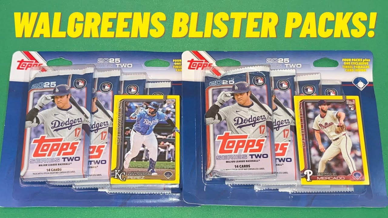 2025 Topps Series Two Walgreens Blister Pack Opening Review! Exclusive ...