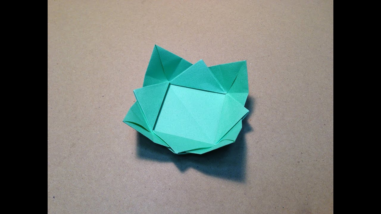 Origami Dish Instructions - YouTube