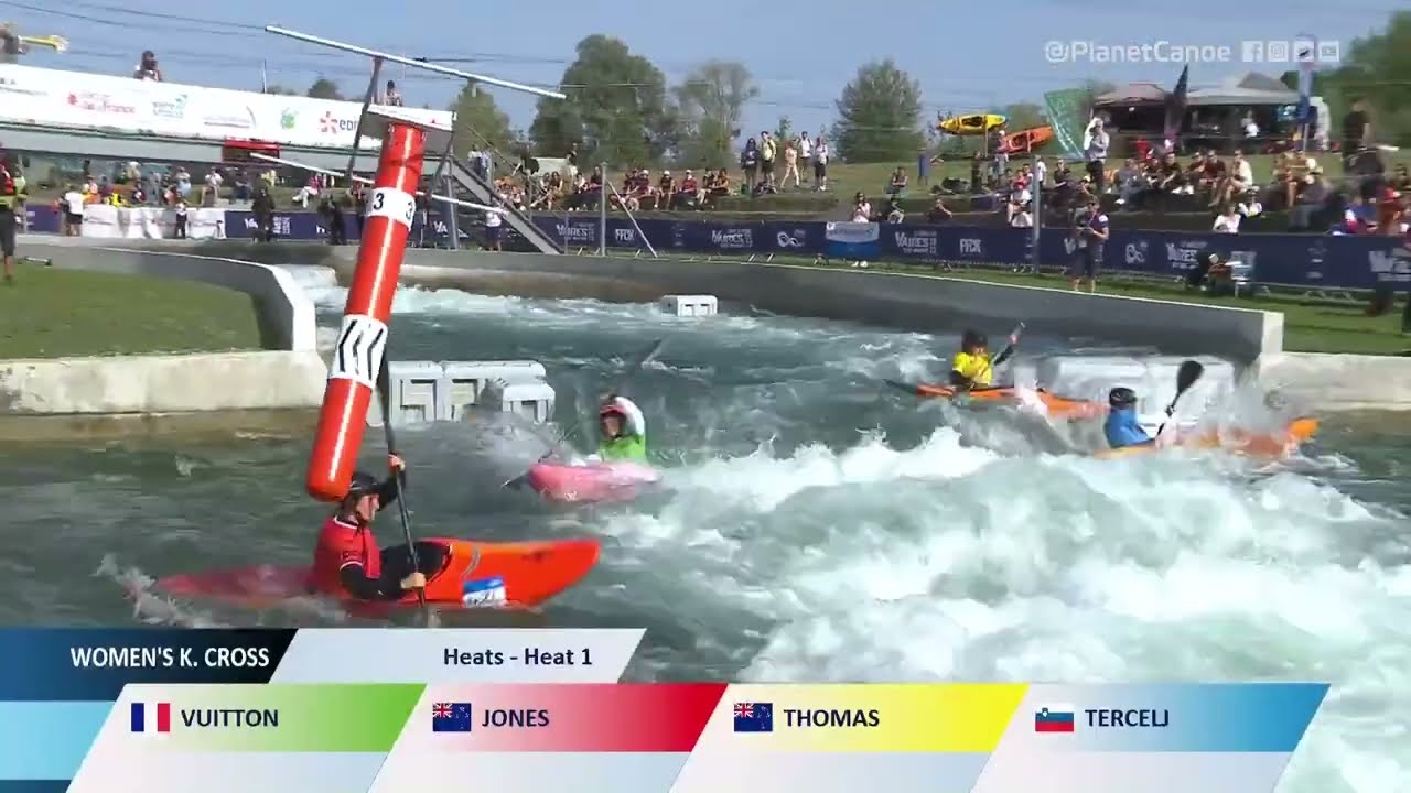 Women's Kayak Cross Heat 1 / 2023 ICF Canoe-Kayak Slalom World Cup ...