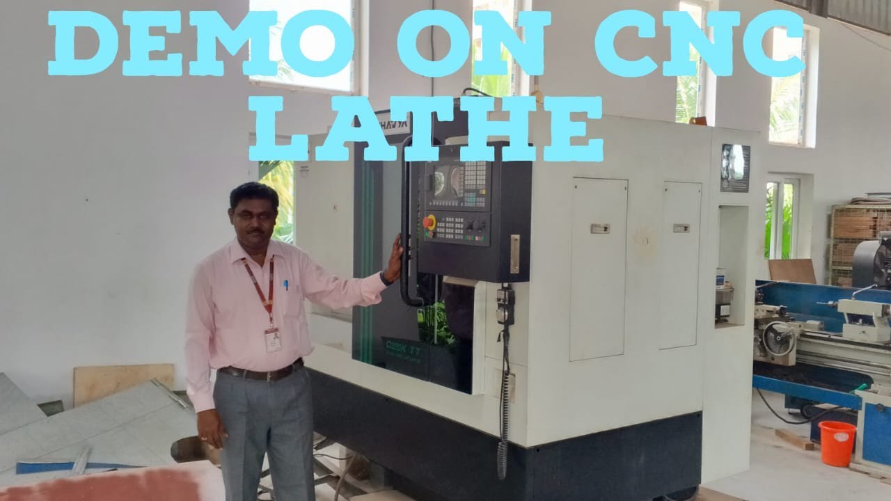 DEMO OF CNC LATHE MACHINE - YouTube
