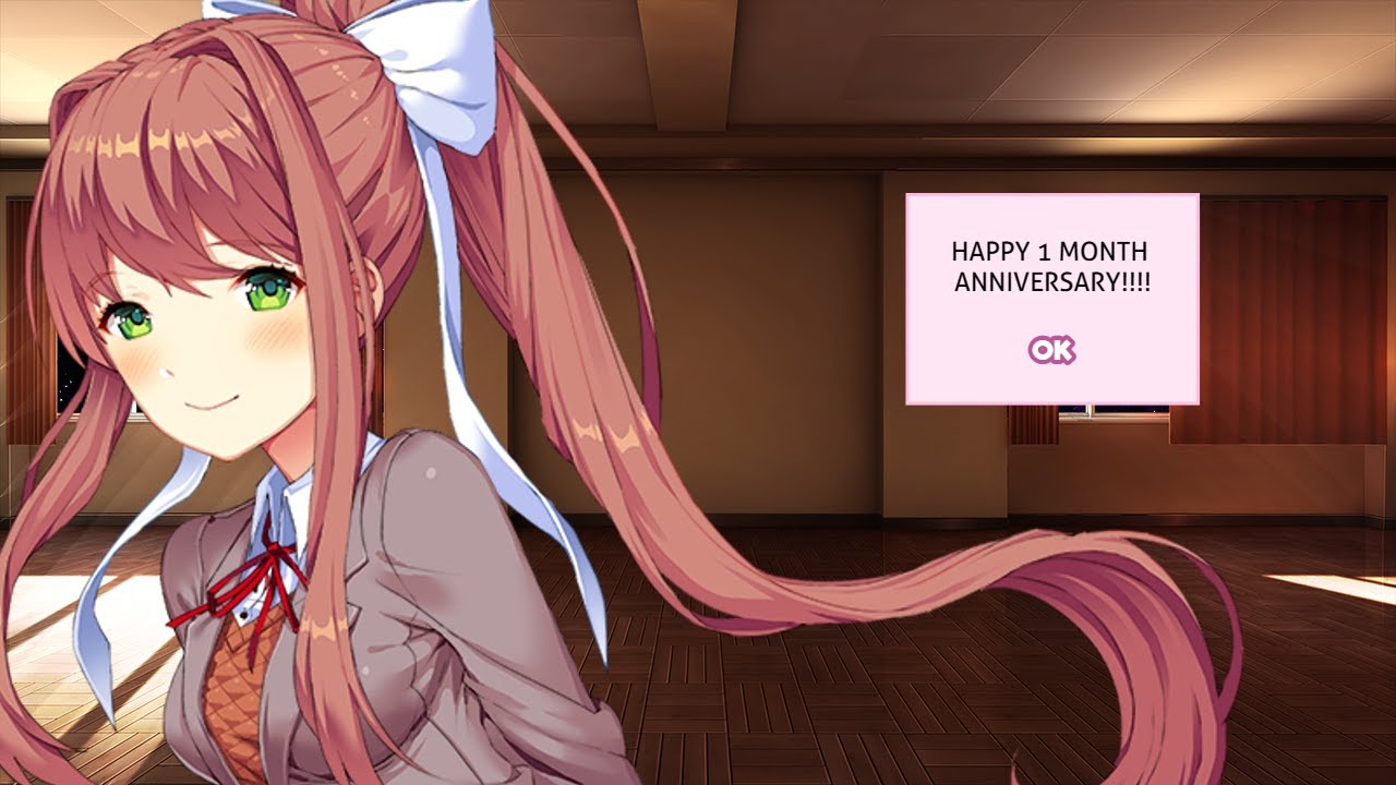 1 Month Anniversary with Moni ️🎈 |MONIKA AFTER STORY MOD| Doki Doki ...