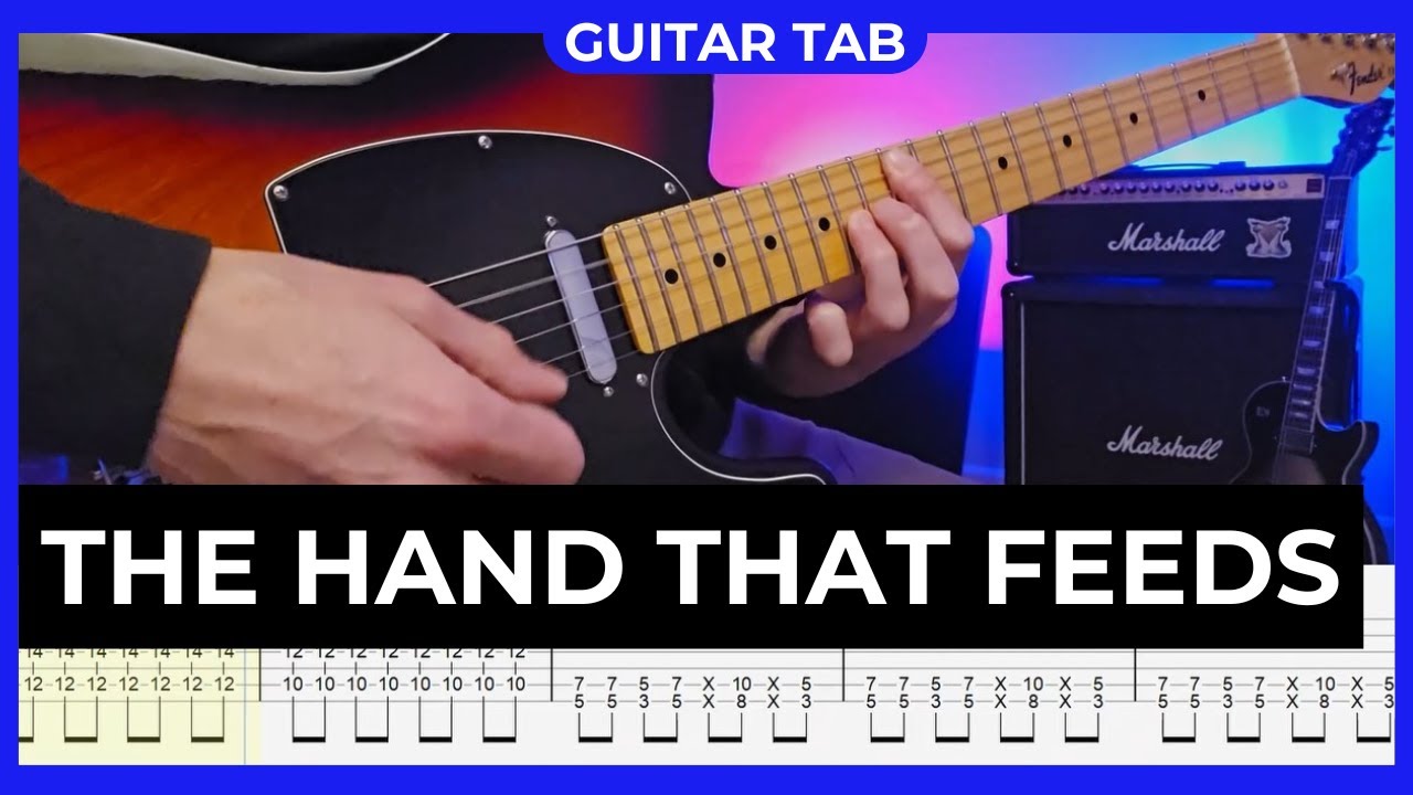 NINE INCH NAILS - The Hand That Feeds Guitar Cover (Tabs / Play Along ...