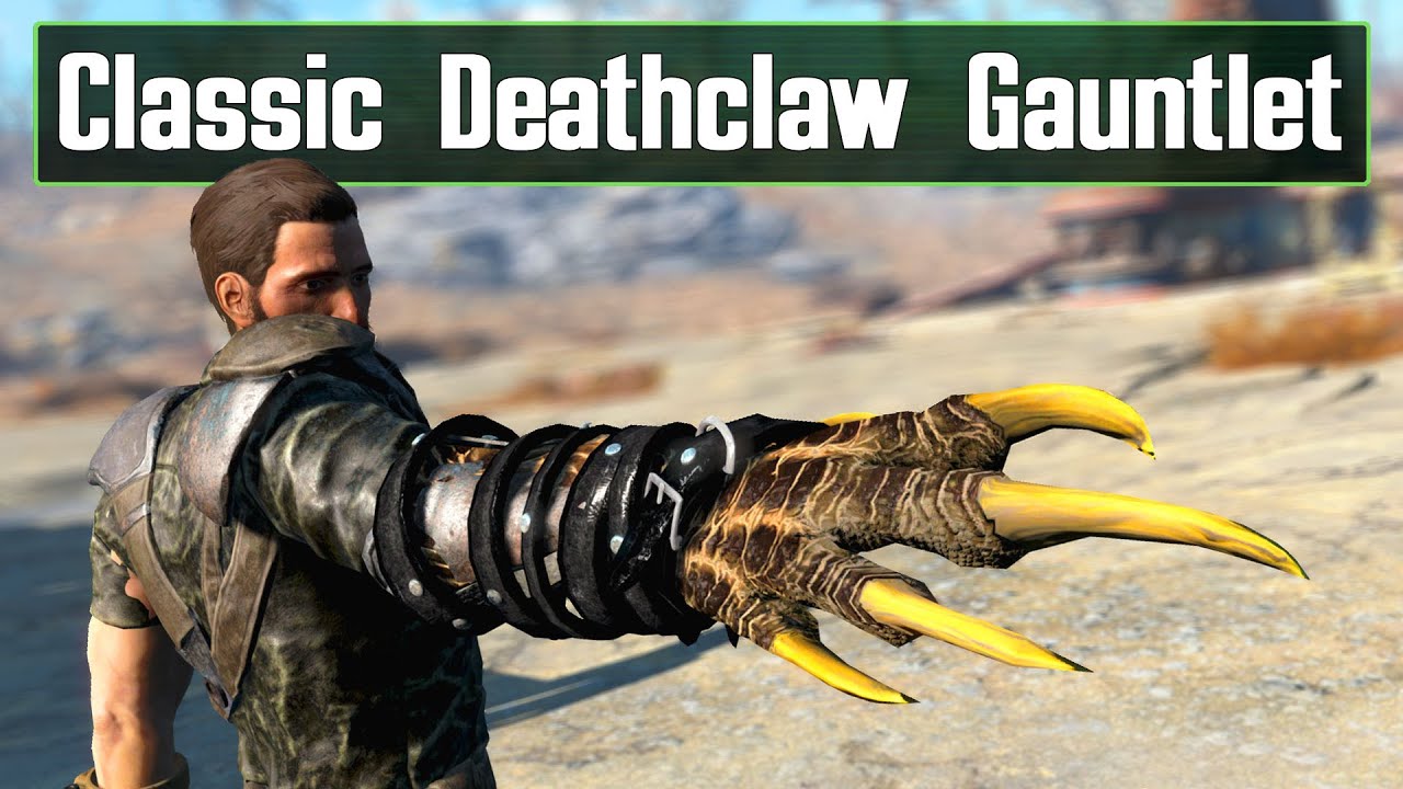 Classic Deathclaw Gauntlet Replacer - Fallout 4 Mini Mod Review - YouTube