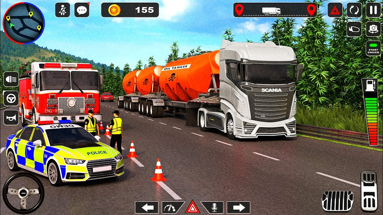 Semi Truck Stunt Jump : Truck Driving & Stunt Simulator : Android ...