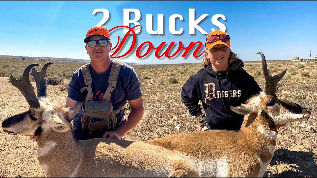 Two Bucks Down Wyoming Antelope Hunt - YouTube