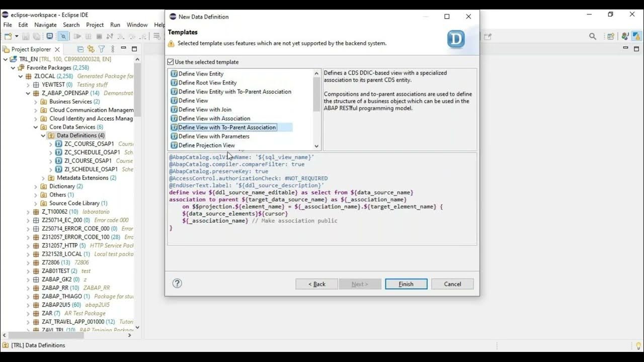 CDS View Template details@RanjeetSrivastavaKnowdlgeShare #btp #cdsview ...