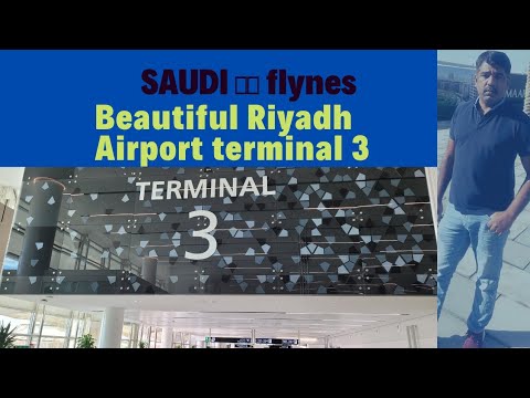 Riyadh airport terminal 3 flynas take off - YouTube