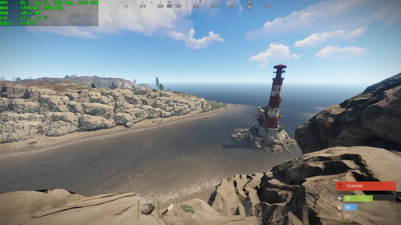 RUST - 1440p - Max Settings - 1080 Ti - i9-7900X - Performance Test ...