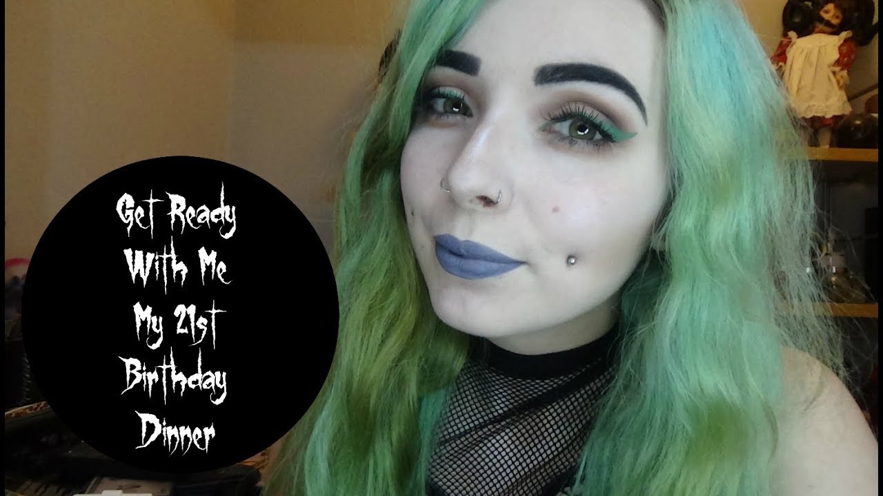 Grwm My 21st Birthday Dinner Green Winged Liner Youtube