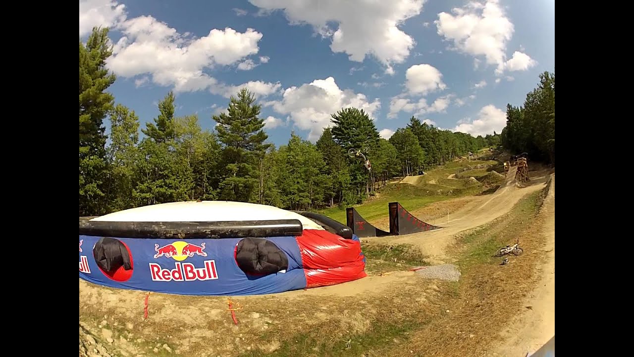 Justin DeLuca Backflip to AirBag Highland Mountain - YouTube