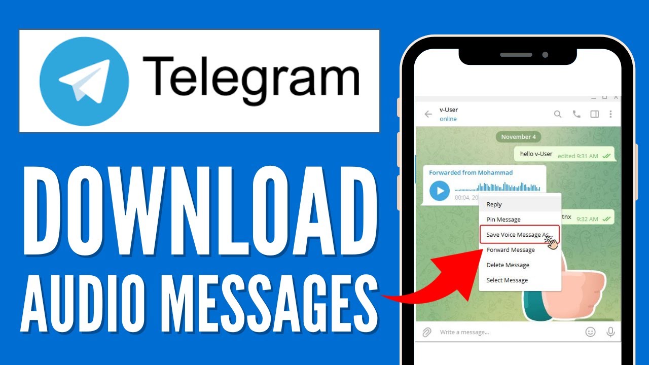 How to Download Audio Messages on Telegram (2023) - YouTube