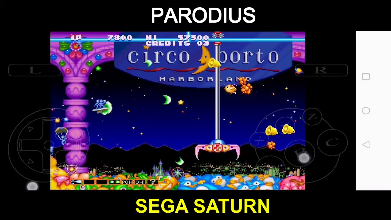 Parodius Gameplay Sega Saturn on Android - YouTube