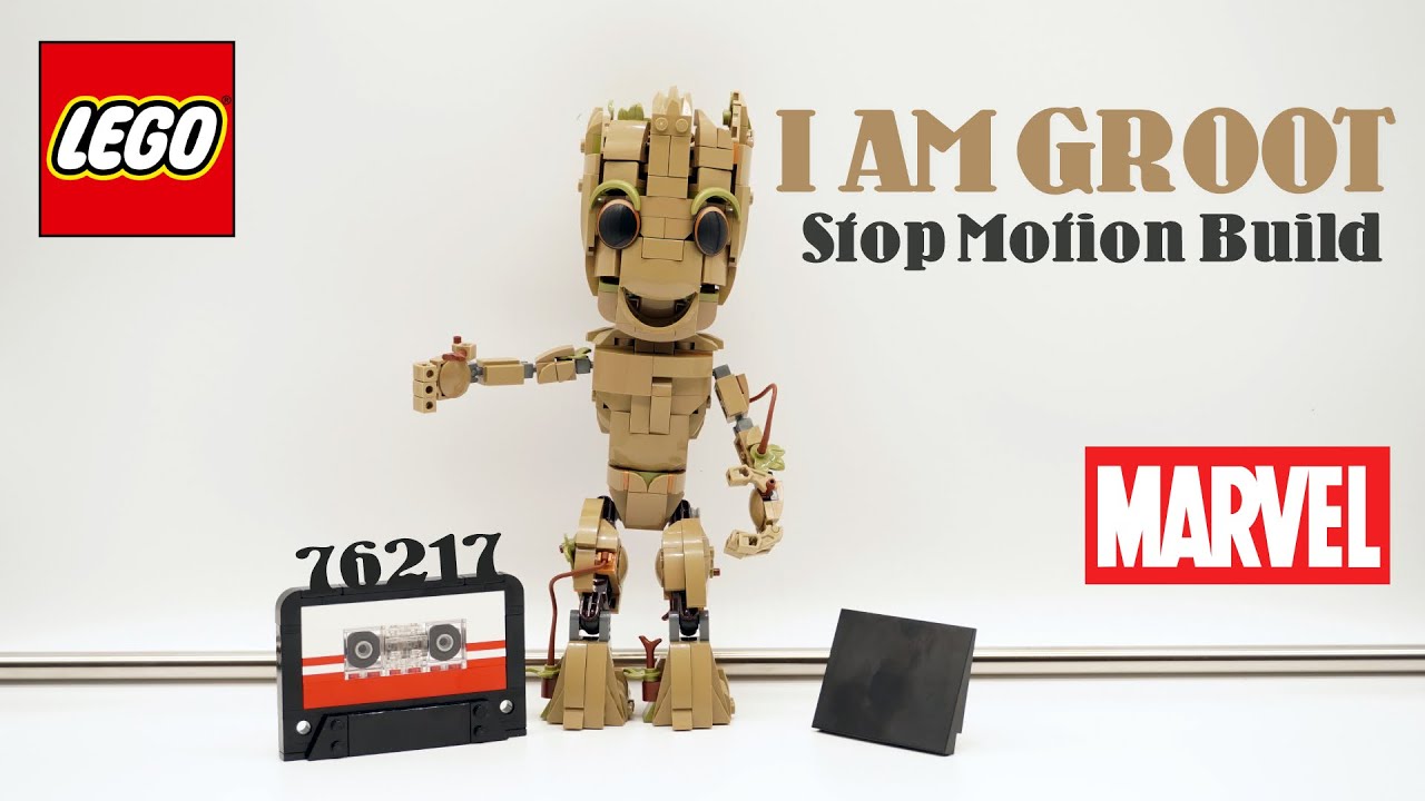 How to build LEGO® Marvel 76217 | I am Groot (2022) | Stop Motion Build ...