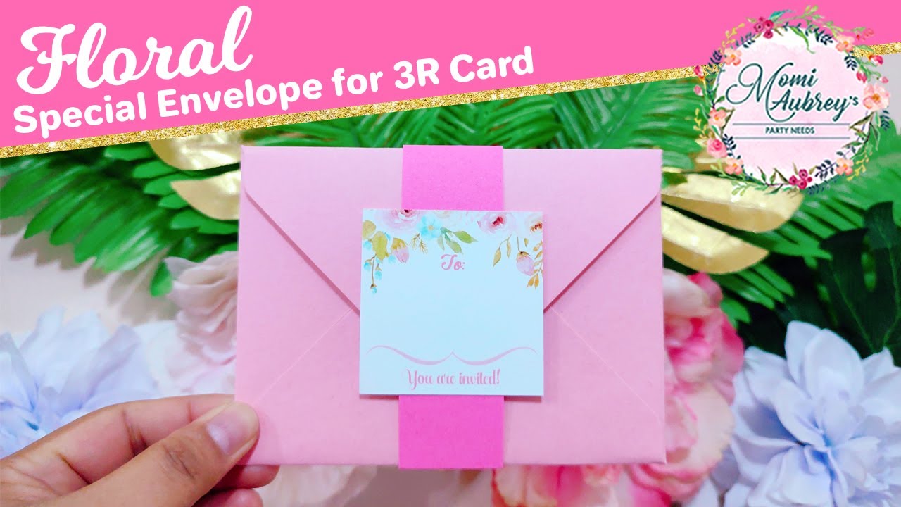 Floral Theme Special Envelope for 3R Invitation Card - YouTube