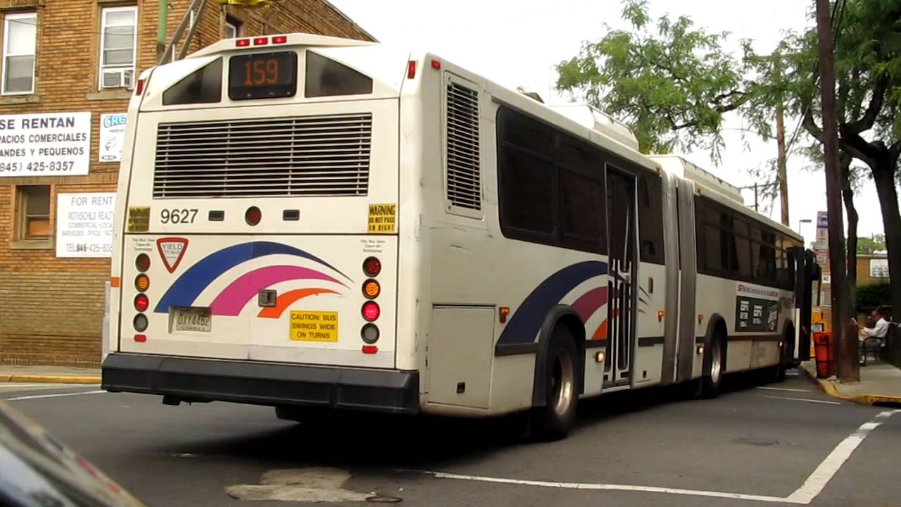 NJT Neoplan AN459 #9627 on the 159 to Fort Lee (Outside) - YouTube