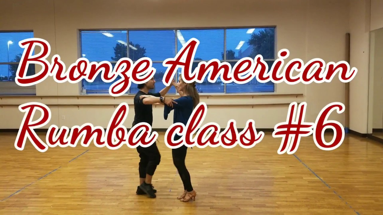 Bronze American Rumba class #6: fifth position breaks, open Cuban walks ...