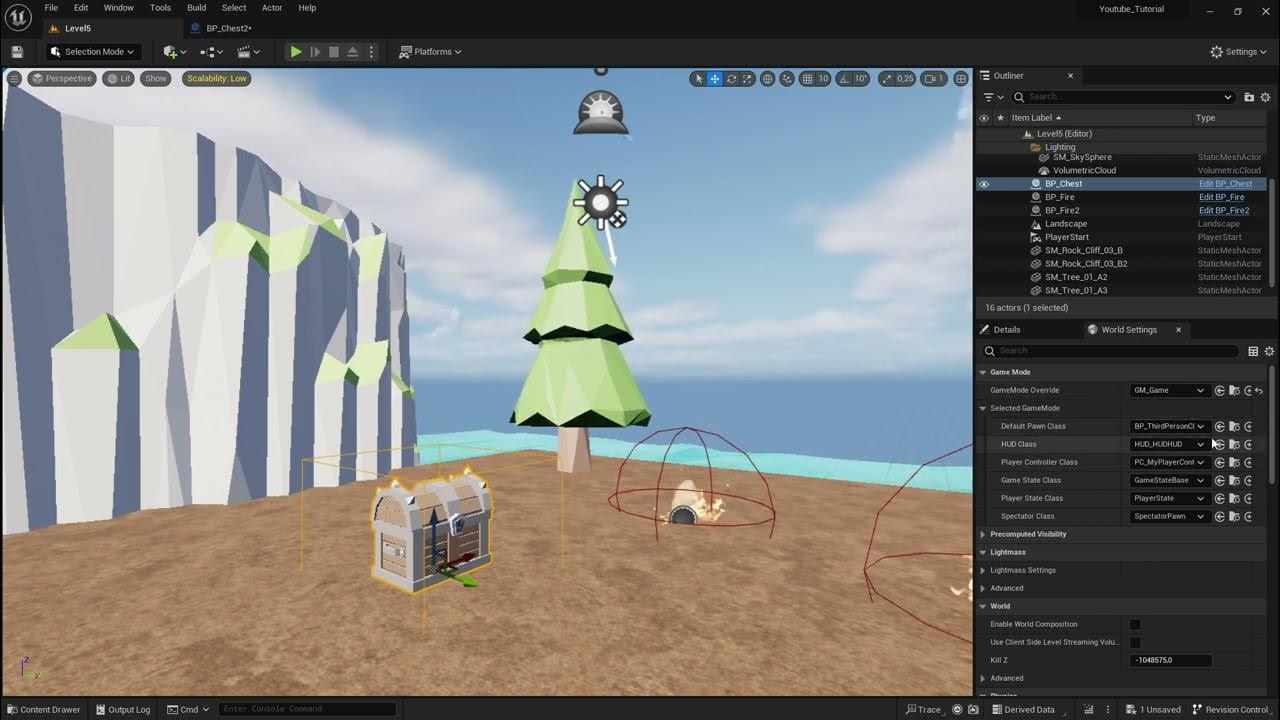 Ue5 Tutorial 35 Game Dev Open Chest Youtube