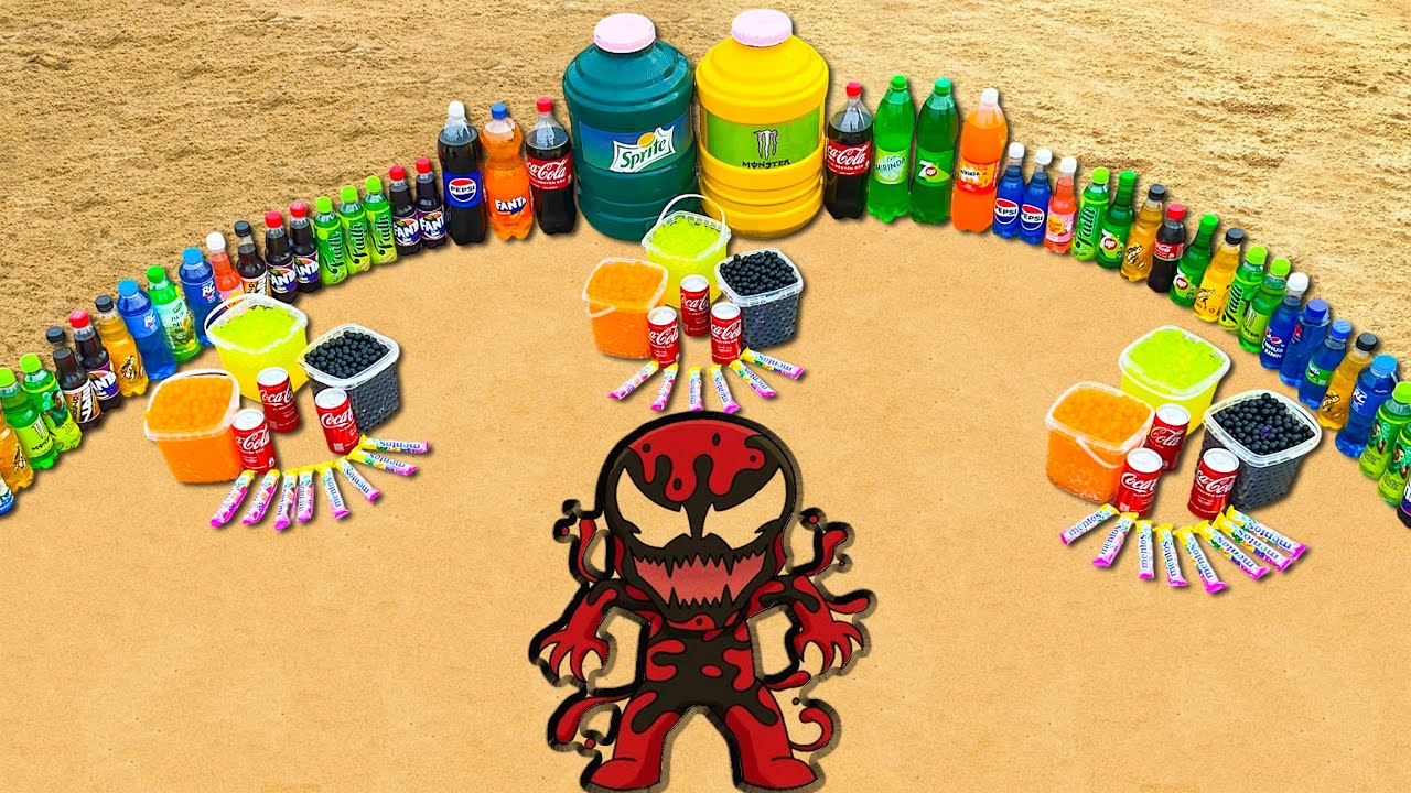 EXPERIMENT: Coca Cola, Sprite vs Mentos vs Fanta in Venom // The Last ...