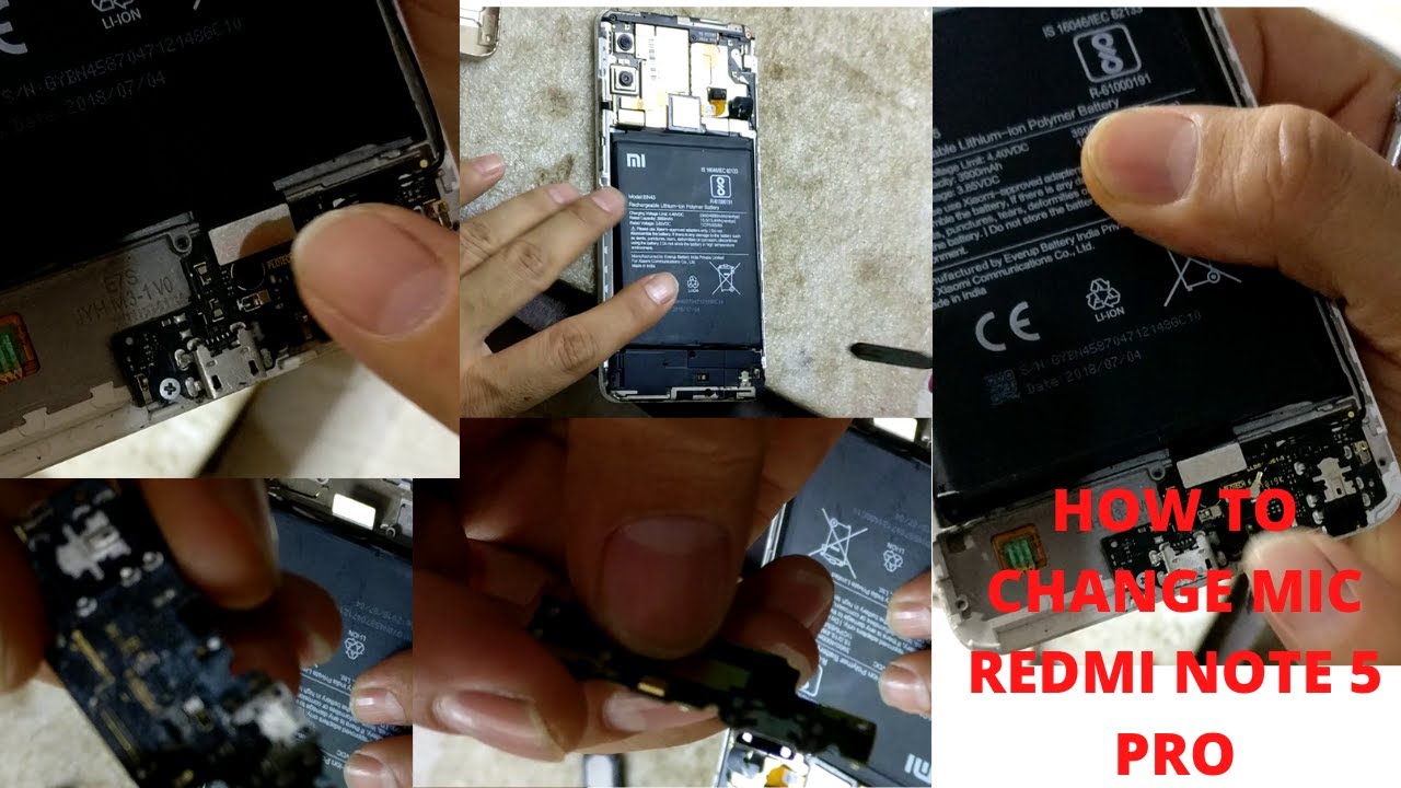 HOW TO CHANGE MIC REDMI NOTE 5 PRO - YouTube