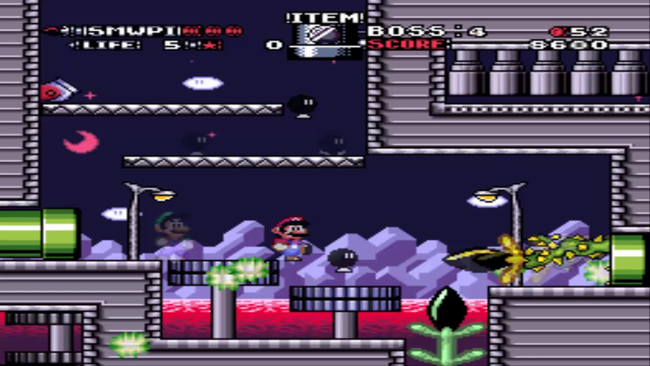 SMW Hack - Piranha Island - Blood Muncher Boss - YouTube