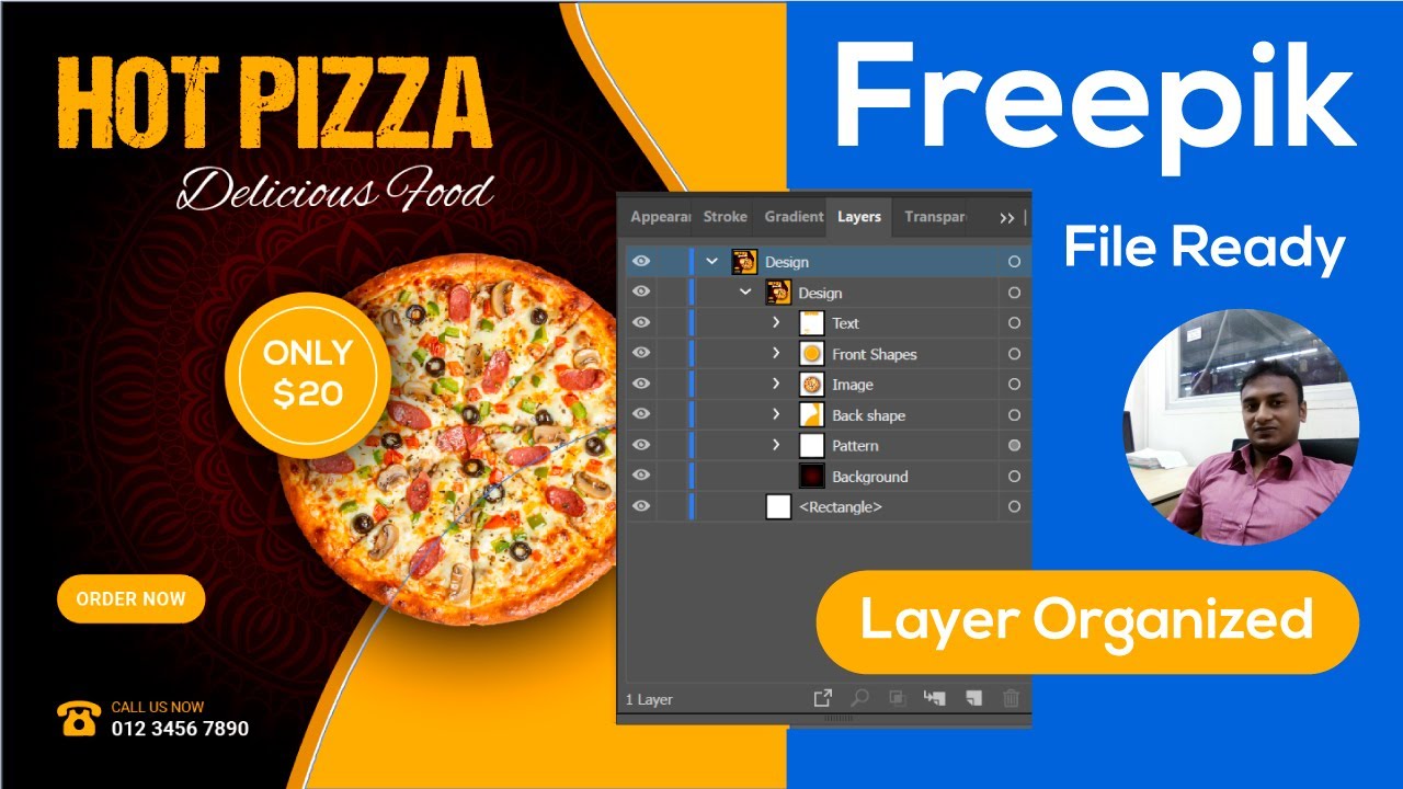 How to File Ready and Layer Organized For Freepik / 100% Approved Your ...