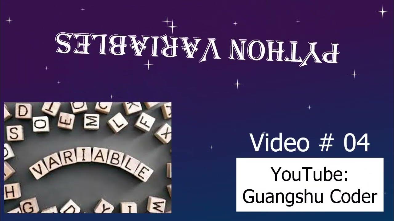 Python Variables. Python code with example. Python Complete Course Video # 4 - YouTube