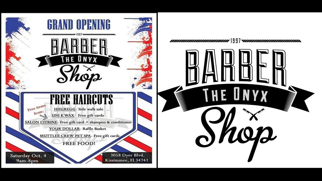 The Onyx Barbershop Grand Opening - YouTube