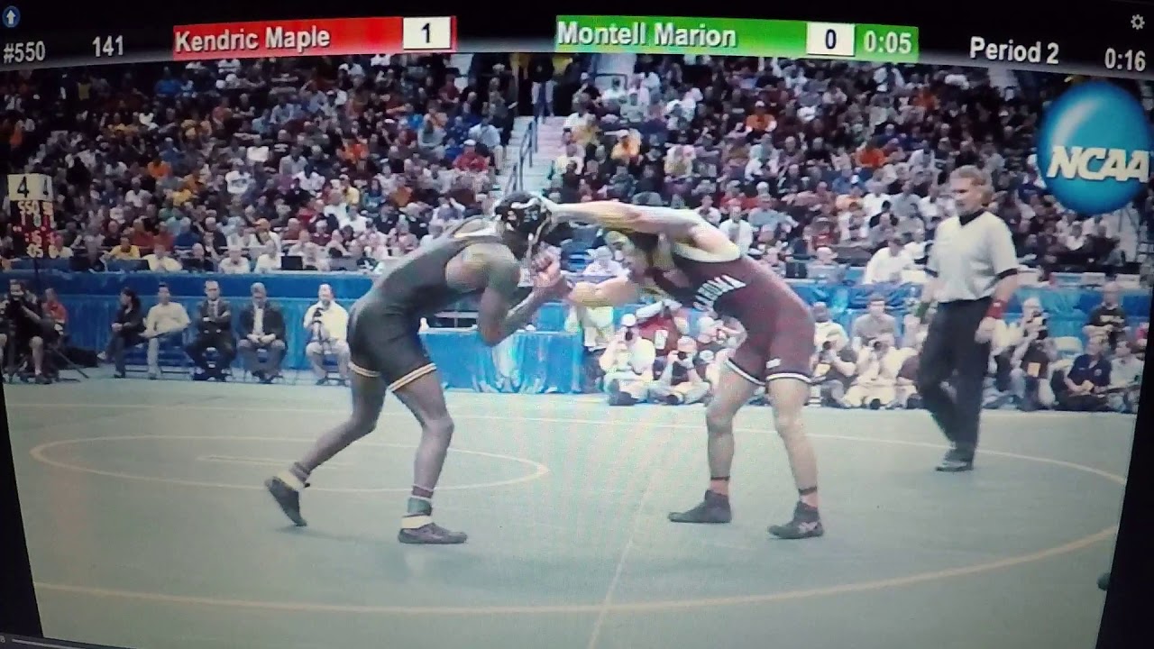 Montell Marion vs. Kendrick Maple 2012 NCAA Wrestling Semi-Finals - YouTube