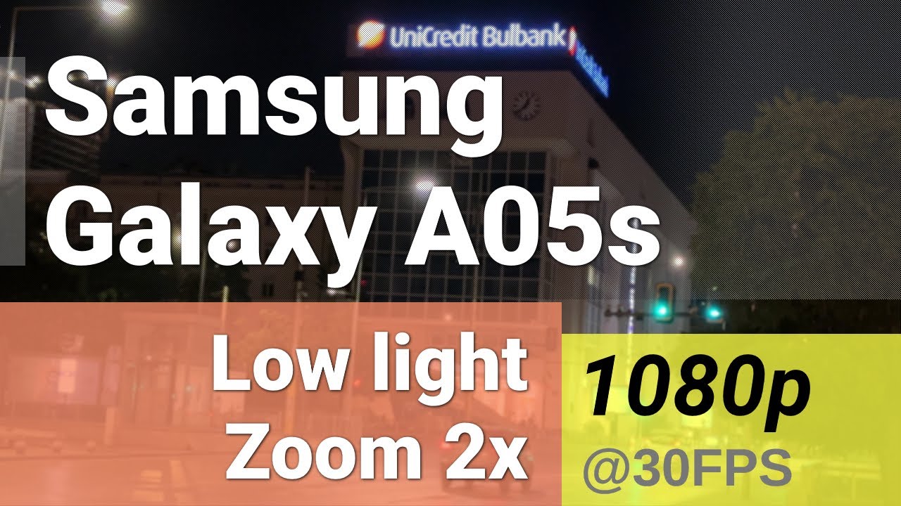 FullHD 1080p 30fps (low-light, main camera, zoom 2x) - Samsung Galaxy A05s